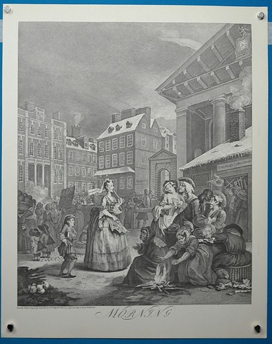 William Hogarth Engraving The Four Times of the Day "Morning"Print ...