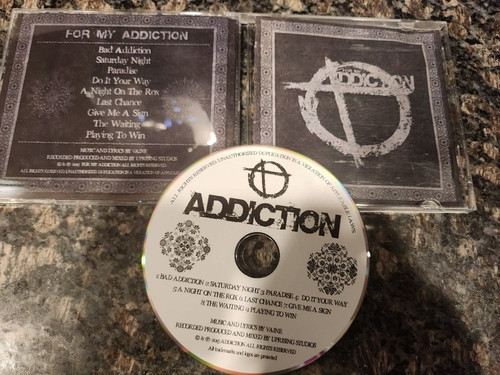FOR MY ADDICTION CD RARE INDIE GLAM HAIR METAL CRASHDIET CD INSERT IS ...
