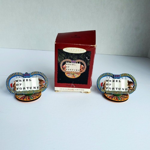 Hallmark Wheel Of Fortune Keepsake Christmas Ornament 2 Ornaments 1 Box ...