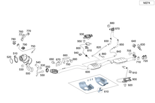 Mercedes Benz C300 C350e C 63 43 AMG 2015-2023 Temperature Sensor OE ...