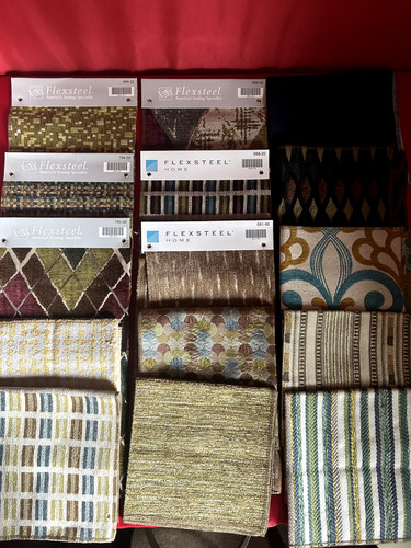 Lot of 15 - FLEXSTEEL Home Fabric Sample Squares 17" x 17" | eBay