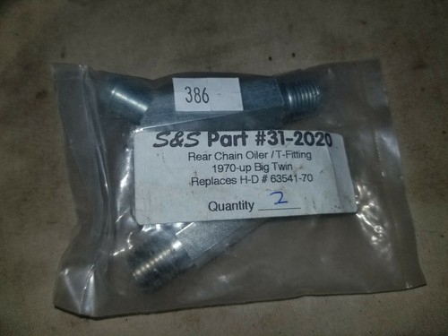Harley Davidson S&S Cycles Rear Chain Oiler T-fitting P/n 31-2020 Qty 1 ...