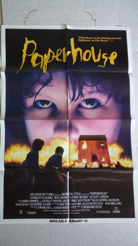 Paperhouse Movie Video Promo Poster Original, Folded | eBay