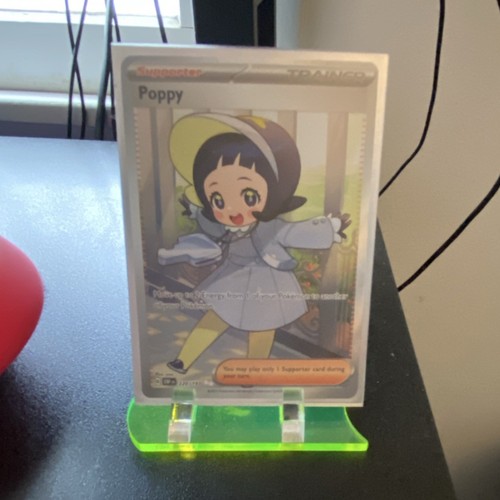 Pokémon Poppy Trainer SV03 Obsidian Flames 189/197 Regular English Card ...
