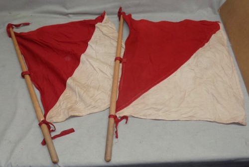 Pair Of Vintage Boy Scout BSA Semaphore Signal Flags | eBay