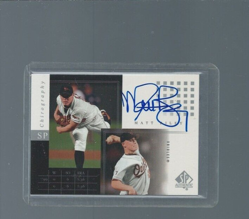 2000 SP AUTHENTIC MATT RILEY ROOKIE AUTO ORIOLES | eBay
