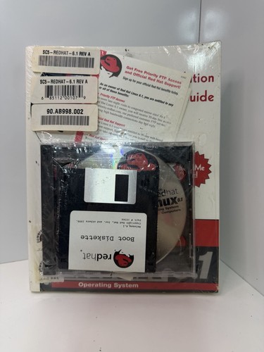Vintage Red Hat Linux 6.1 Operating System Sealed Box CDs Manuals | eBay