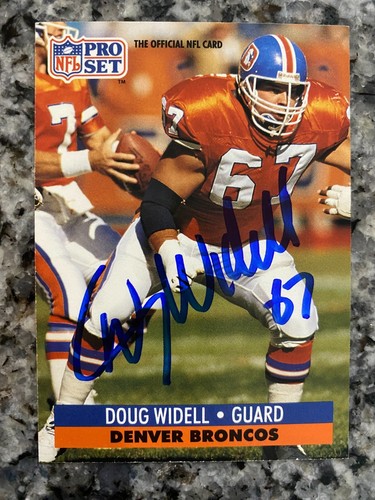 Doug Widell Signed Denver Broncos Card 1991 Pro Set | eBay