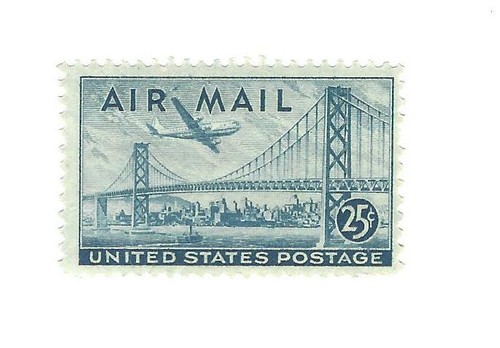 STAMPS US SCOTT C36 "Plane Over Bridge" 25 CENT MNH 1947 | eBay