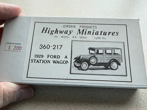 HO 1:87 Jordan Highway Miniatures 360-217 1929 Ford Station Wagon Kit ...
