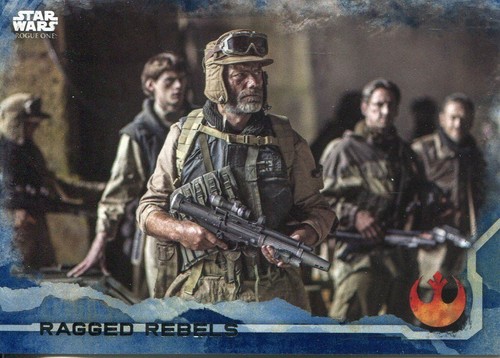 Star Wars Rogue One Blue Parallel Base Card #63 Ragged Rebels | eBay