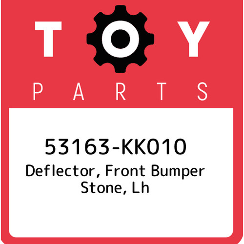 53163-KK010 Toyota Deflector, front bumper stone, lh 53163KK010, New ...