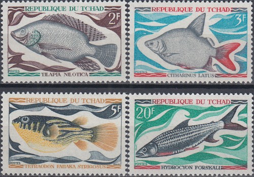 Chad Fish 1969 MNH-8 Euro | eBay