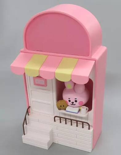 BT21 Cooky Cafe Table & Wall Clock w/ Wired & Wireless Use Jungkook ...