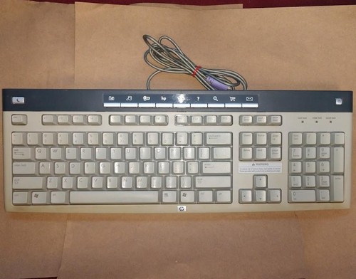 🖱️HP Wired Keyboard Model KB-0228 P/N 5187-1767 Used Working Vintage ...