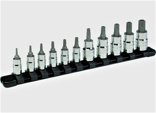 11pc Proto Blackhawk Tamper Resistant Proof Star Torx Bit Socket Set HW ...