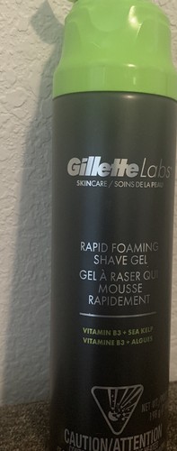 Gillette Labs Men’s Rapid Foaming Shave Gel With Vitamin B3 & Sea Kelp ...