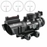 4X32 Tactical Rifle Scope - Tri-Illuminated Chevron Recticle Fiber ...