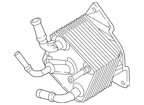 Genuine Nissan Oil Cooler Assembly-auto Transmission 21606-28x1a for ...