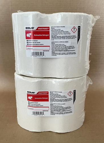 Ecolab Smartpower Dishmachine Dish Detergent (2 Pack) 6.75 lbs. Block ...