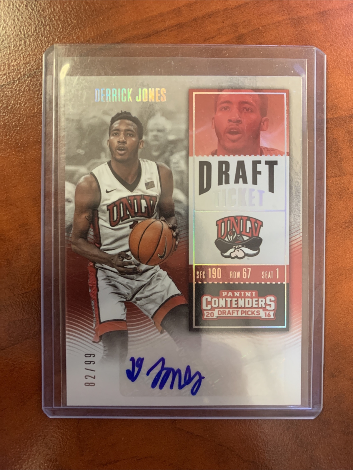 Derrick Jones 2016 Contenders Draft Picks #182 College Ticket ...