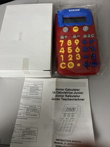 Child World Kids My First Calculator Large Keypad Buttons Sounds Red ...
