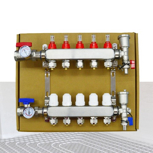5 Branches Temperature Control Stainless Steel Geothermal Water ...