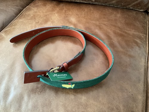 2026 Masters Tournament Green Logo Golf Belt Smathers Branson Needle ...