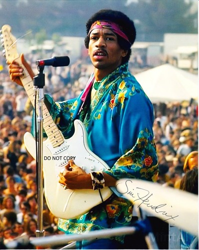 JIMI HENDRIX - LIVE Autographed Signed 8x10 Reprint Photo #1 !! | eBay