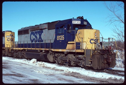 Original Rail Slide - CSXT 8135 Van Dyne WI 1-16-1999 | eBay