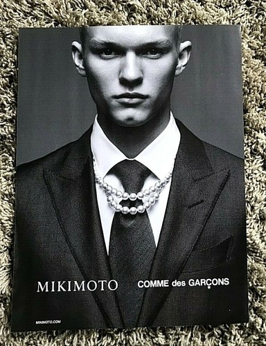 Rare 2020 UK Vogue Magazine Advert Art Picture Mikimoto Comme des ...