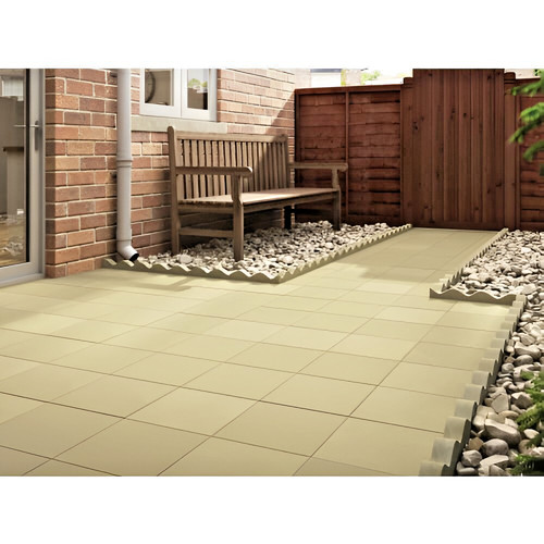 Pack of 10 - Smooth Buff Concrete Paving Slabs 450x450x32mm | eBay UK