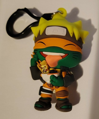 TMNT X Naruto Figural Bag Clip Keychain MIKEY X NARUTO with Food | eBay