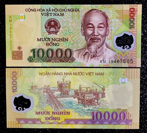 VIETNAMESE DONG - Polymer Banknote 10,000 VND - UNC Notes | eBay