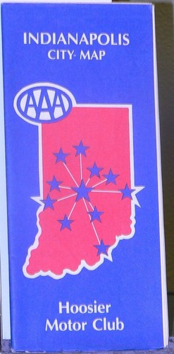 1986 AAA Street Map of Indianapolis, Indiana | eBay
