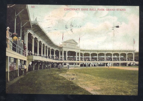 CINCINNATI OHIO CINCINNATI REDS BASEBALL STADIUM BALL PARK POSTCARD ...