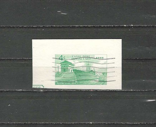 CANAL ZONE , US , CANAL ZONE LOCK , POST CARD 4c CUT SQUARE , USED | eBay