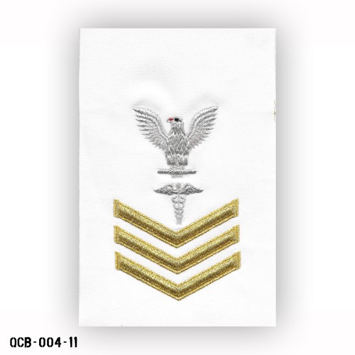 Hospital Corpsman White Patch ~ LG ~ US Navy E6 Petty Officer First ...
