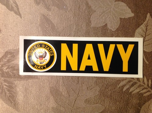 United States Navy Bumper Sticker 3" x 9" | eBay