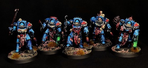 Night Lords - Contekar Terminators painted Warhammer 40k Chaos Horus ...
