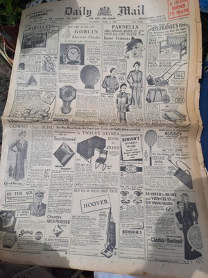 Daily Mail in Collectable Vintage Newspapers (1920-1980) for sale | eBay UK