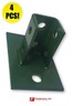 (QTY 1) Post Base Mount 1-5/8" Unistrut / B-Line Channel GREEN P2942 ...