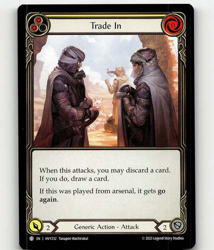 Flesh And Blood Trade In (Yellow) HVY232 - Heavy Hitters | eBay