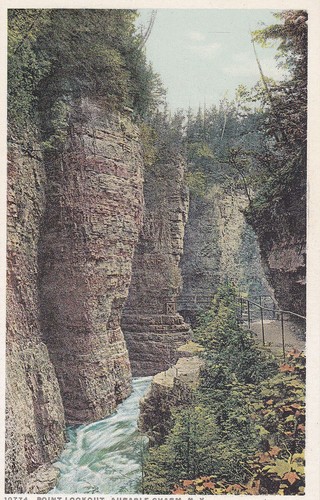 Post Card 10774 Géography of the US Point lookout Ausable chasm NY | eBay