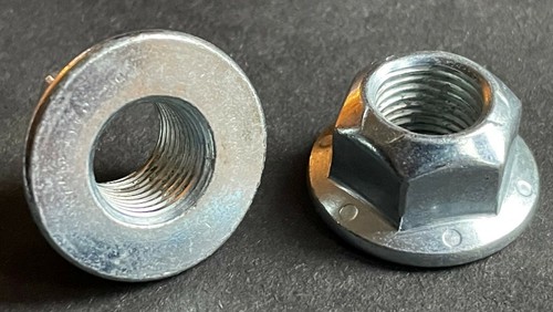 1/2-20 Hex Flange Top Lock Nut, Grade 8 Steel (G), Zinc Plated (QTY 2-4 ...