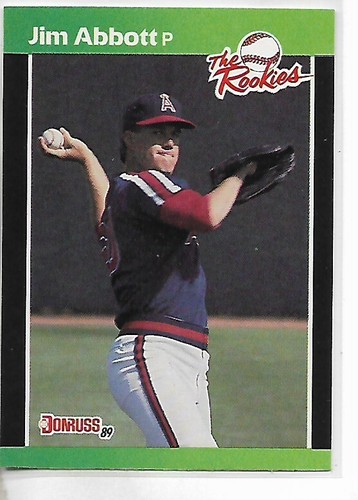 1989 Donruss The Rookies Jim Abbott Card | eBay