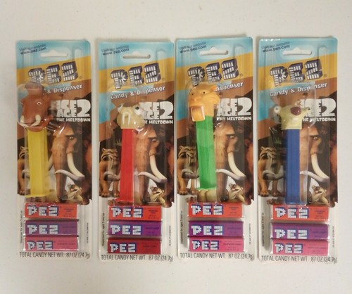 Pez Dispensers Ice Age 2 Set Of 4 MOC From 2006 - Retired | eBay