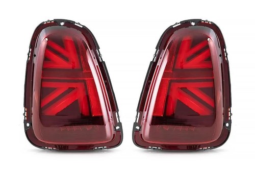 Mini Cooper Rear Lights Set LED Union Jack Dark Red For R56 R57 R58 R59 ...