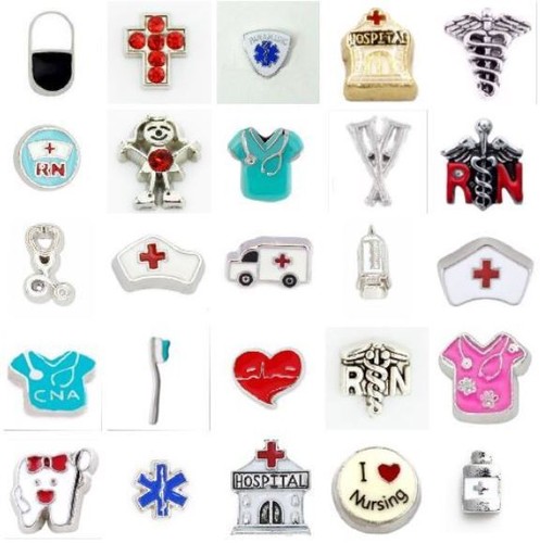 Floating Charms Medical Nurse Doctor fit Glass Lockets | eBay