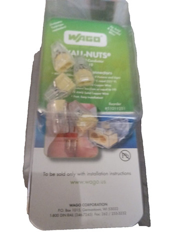 15 X Wago Wall Nuts Pushwire Connectors - 12 - 16 AWG - Yellow ...